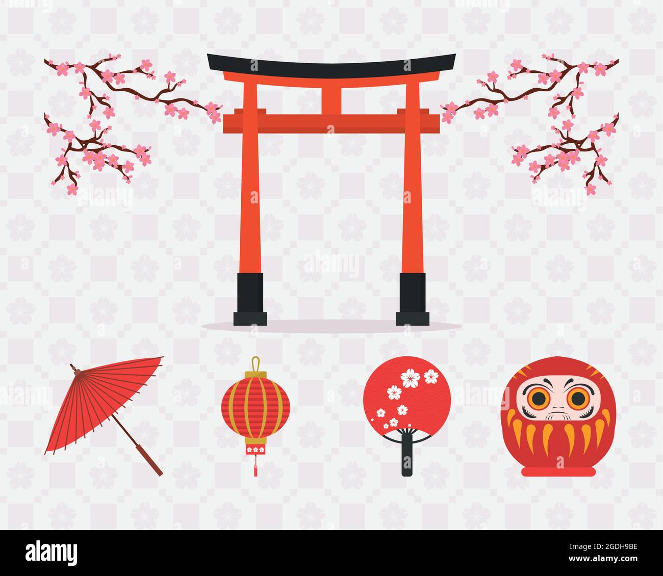 Travel japan doll Stock Vector Images - Alamy