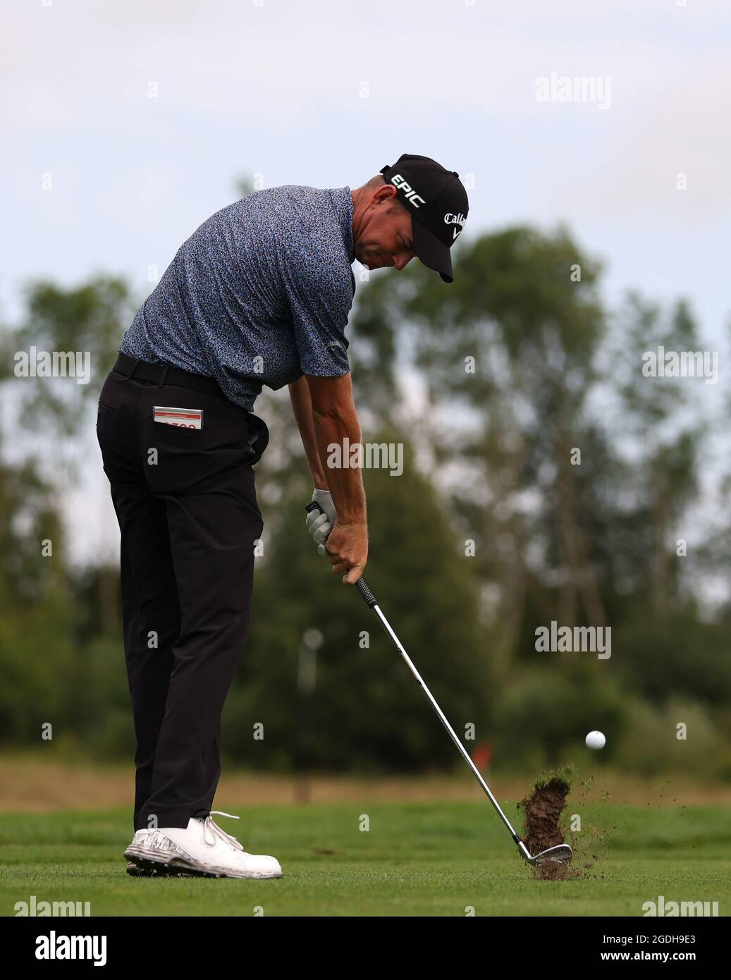 Dale Whitnell tees off on the 4th during day two of the Cazoo Classic ...