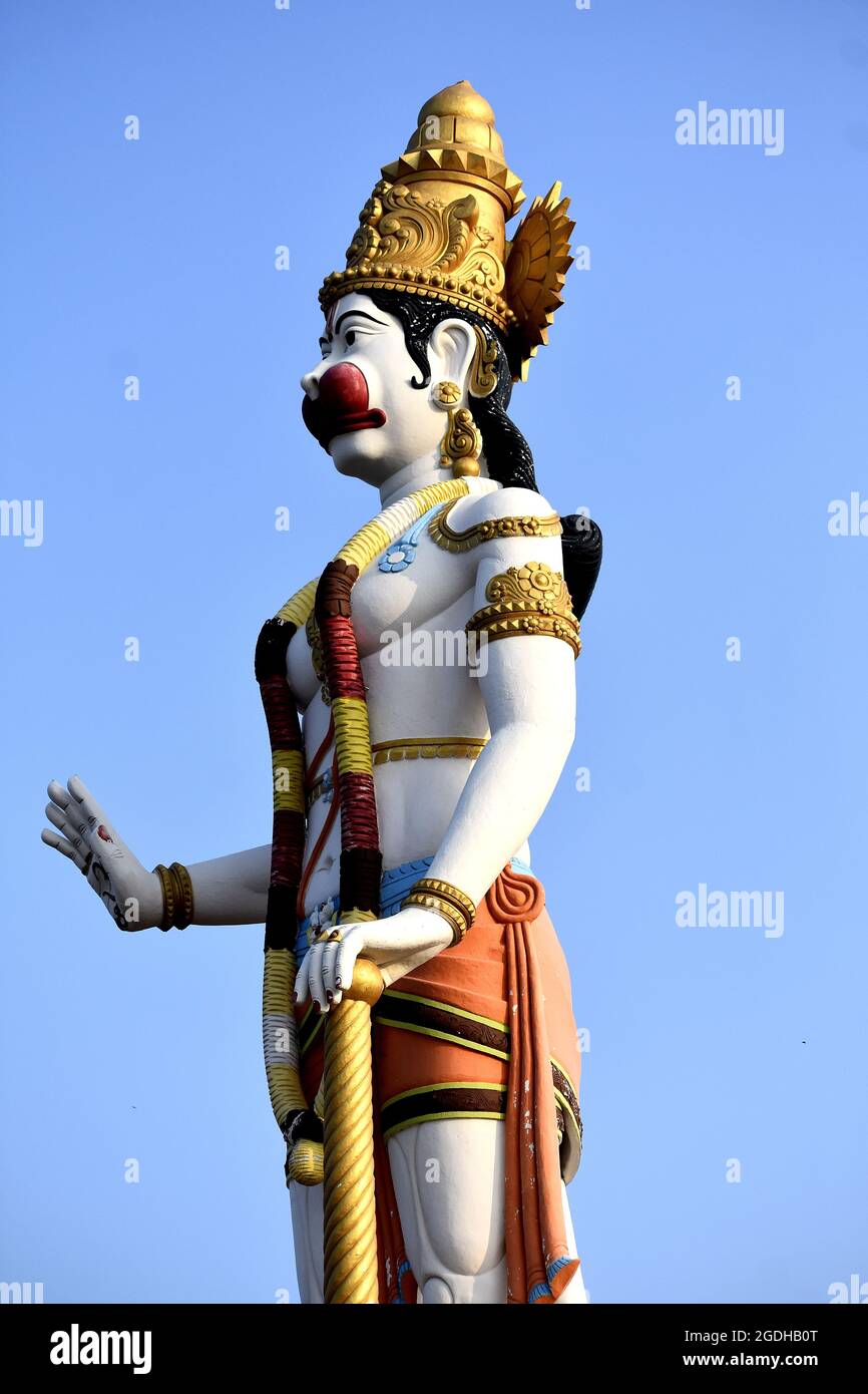 Hanuman is a Hindu god and divine monkey (vanara) companion of the god ...