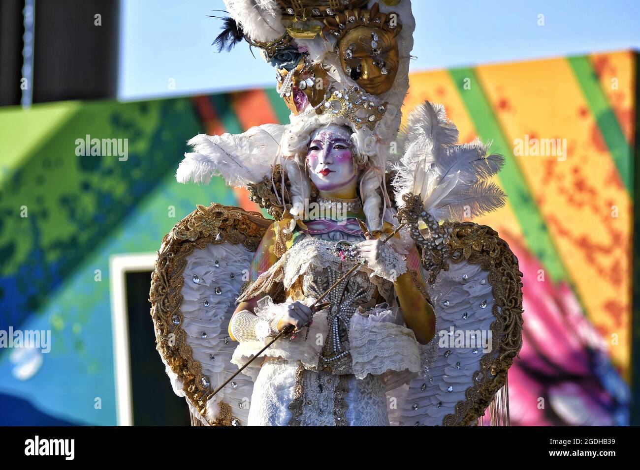 DAEGU, KOREA, SOUTH - Aug 25, 2019: An artist on the stage during the ...