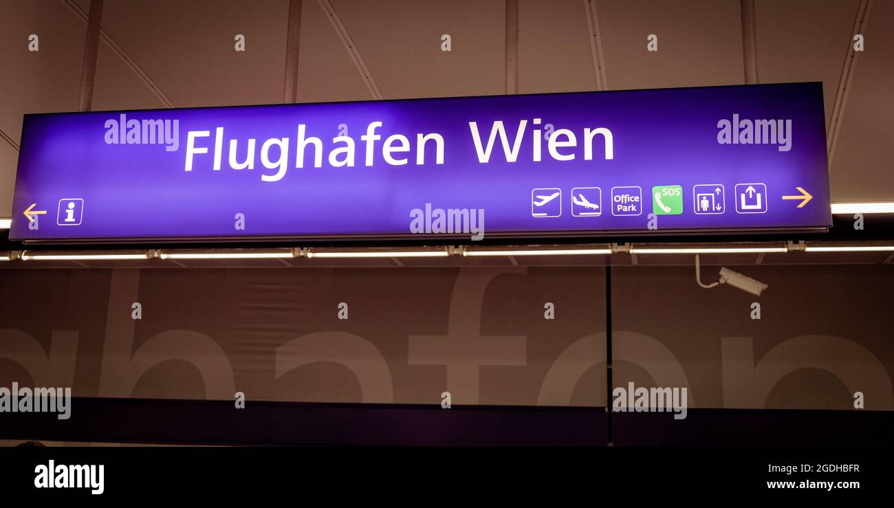 Vienna Airport VIE - VIENNA, AUSTRIA, EUROPE - AUGUST 1, 2021 Stock ...