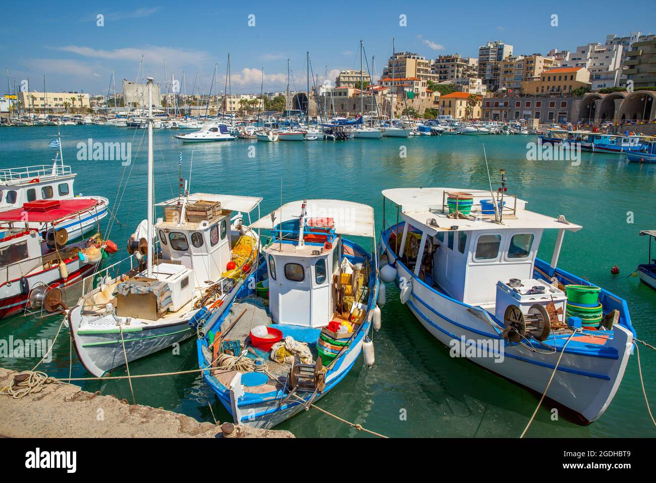 Harbor of heraklion hi-res stock photography and images - Alamy