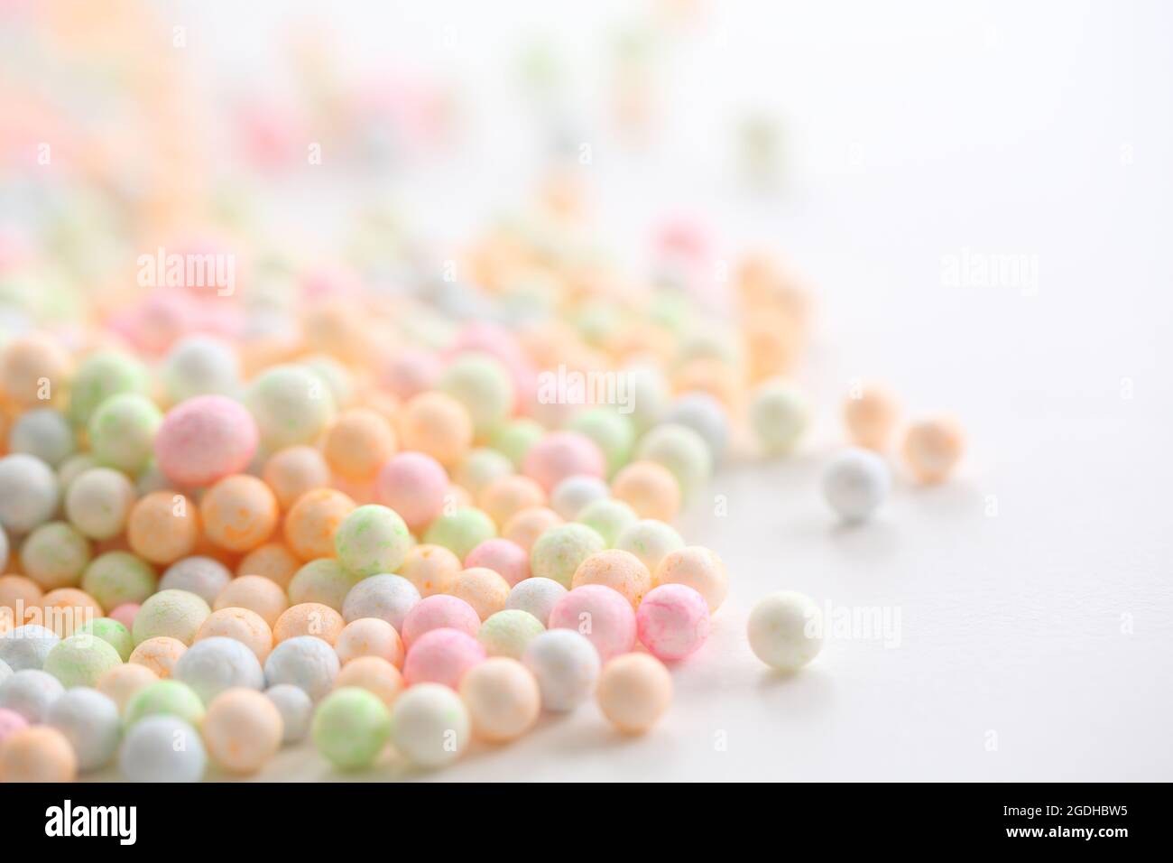 Colorful Foam ball isolated in white background Stock Photo - Alamy