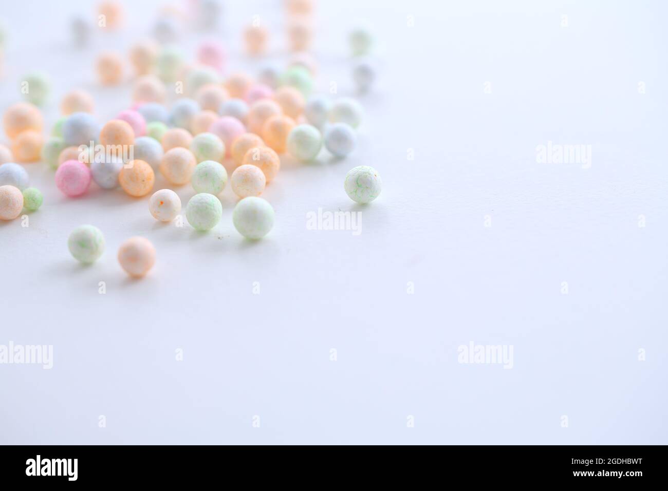 Colorful Foam ball isolated in white background Stock Photo - Alamy