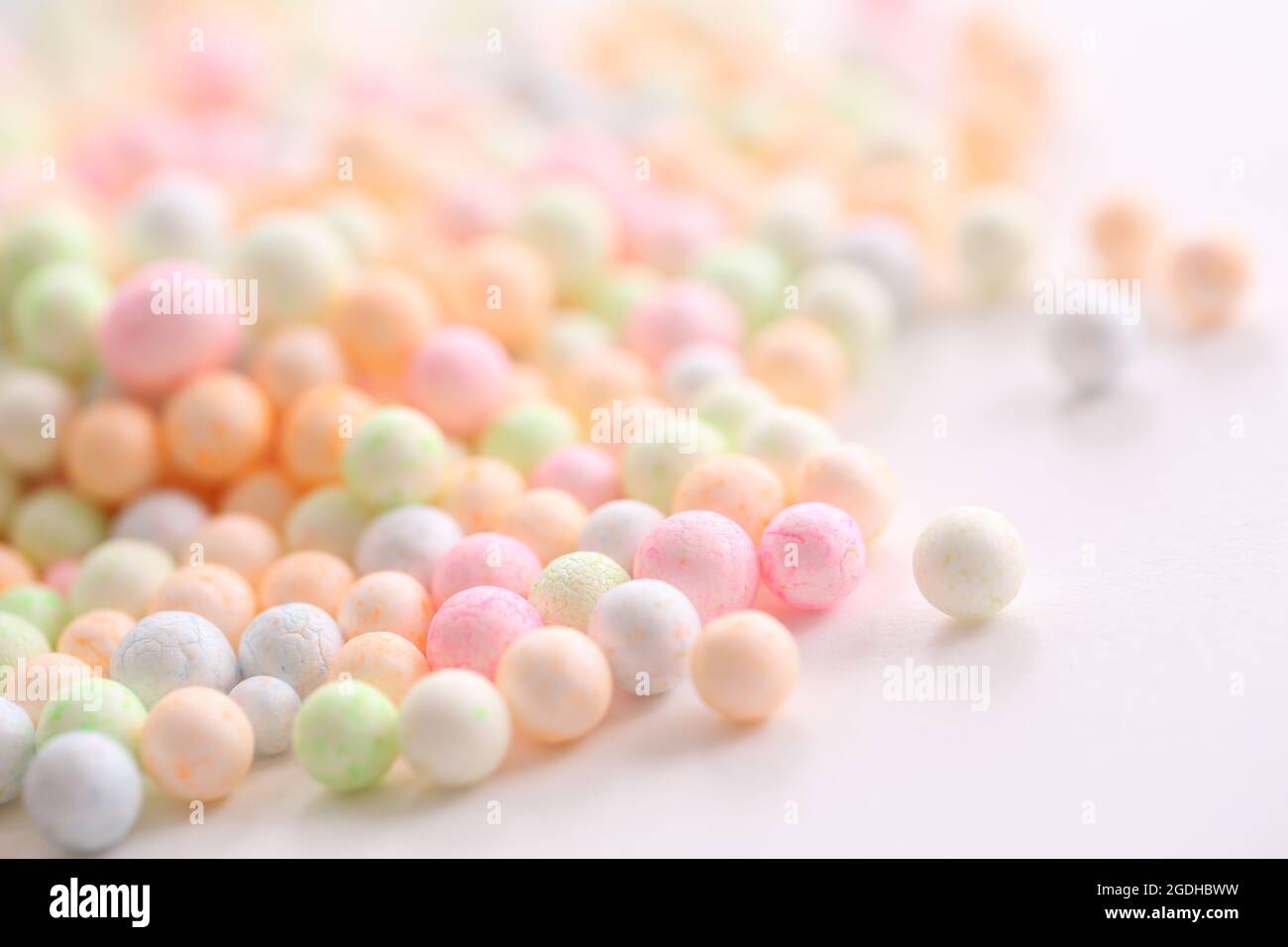 Colorful Foam ball isolated in white background Stock Photo - Alamy