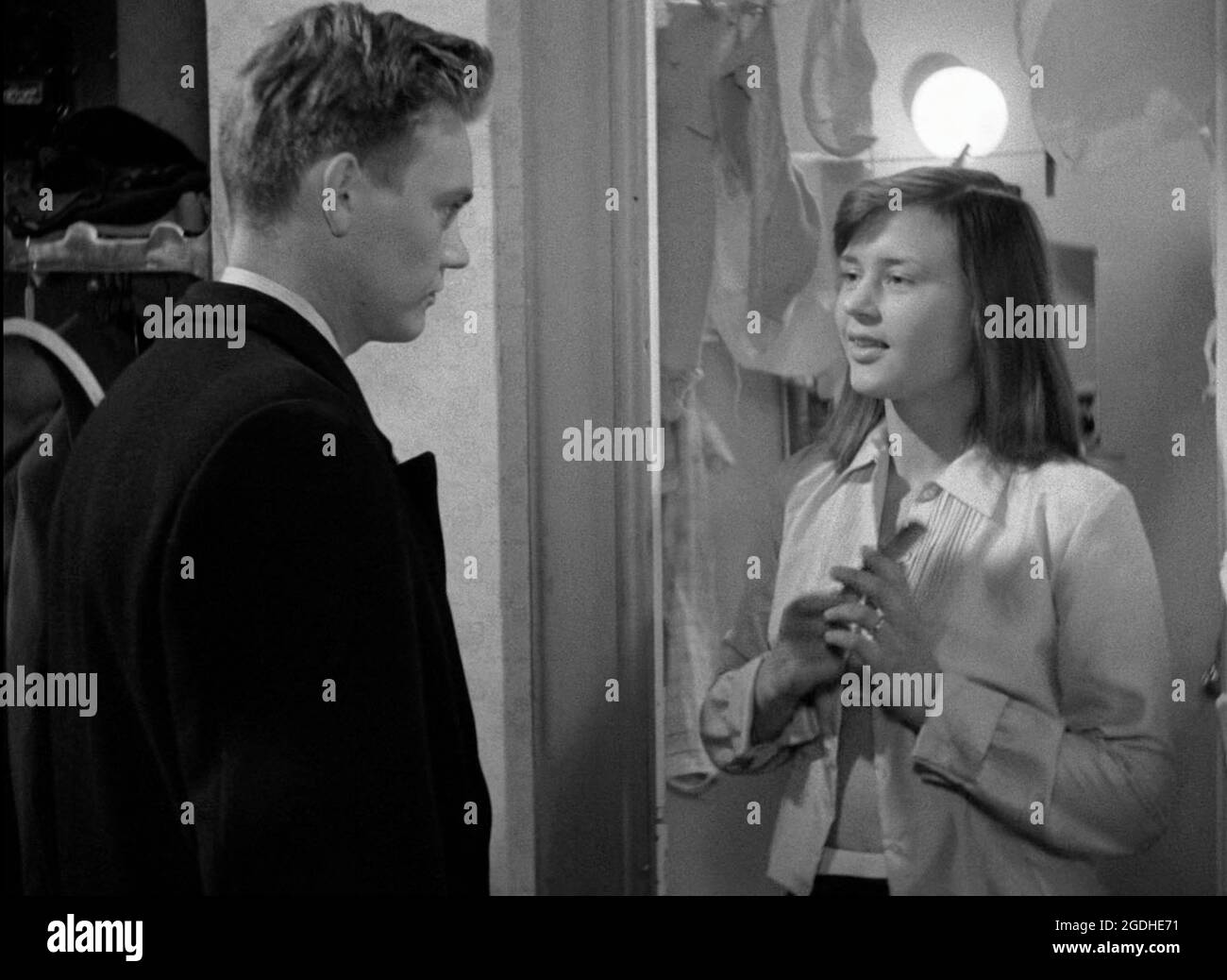 Stockholm. Sweden. Lars Ekborg and Harriet Andersson in a scene in (C ...