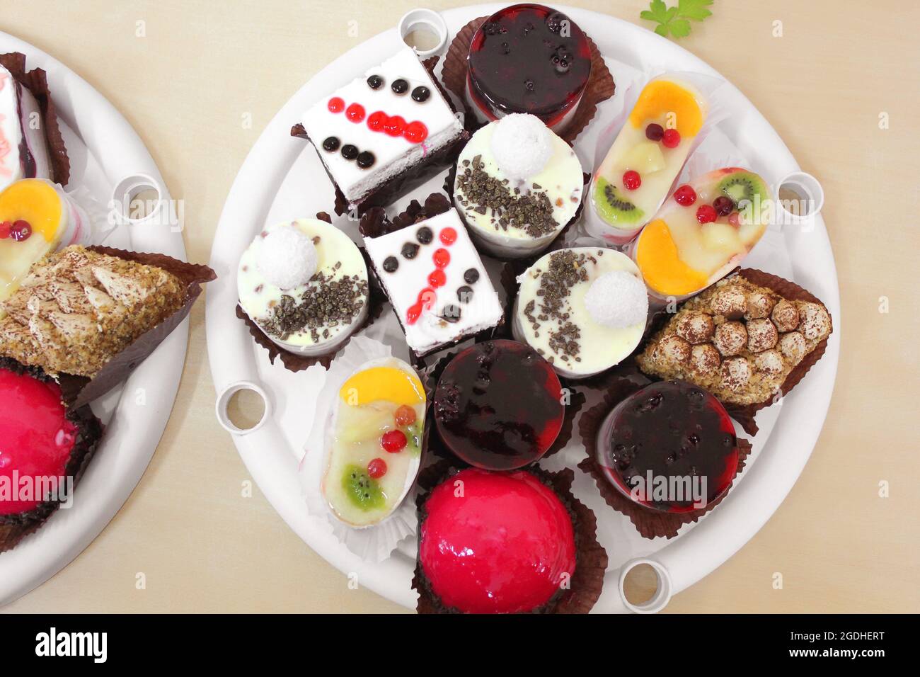 Variety of cakes on plate hi-res stock photography and images - Alamy