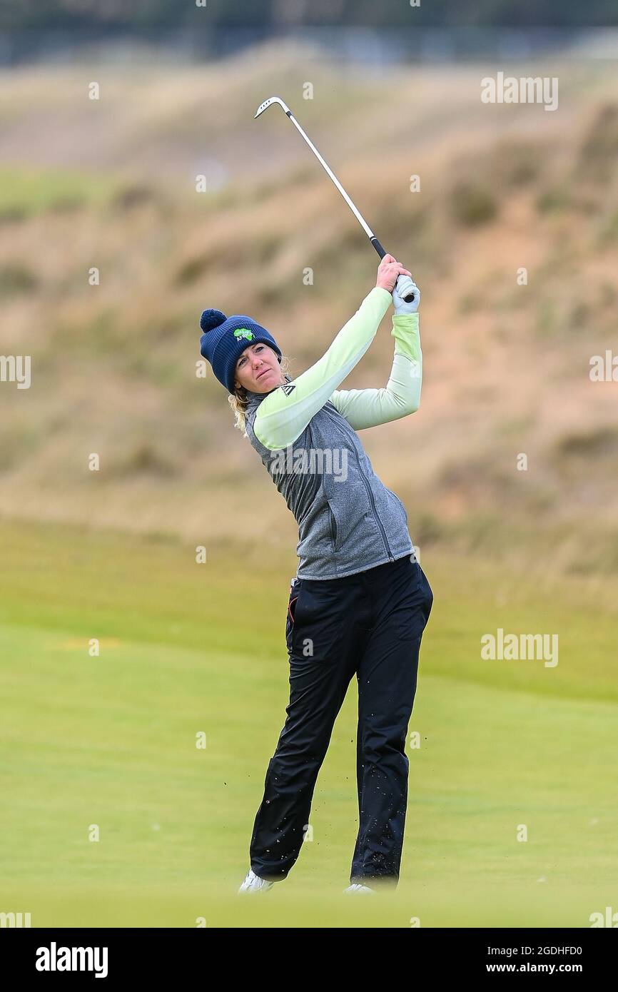 Amy Olson plays her second shot at the 12th during day two of the Trust ...