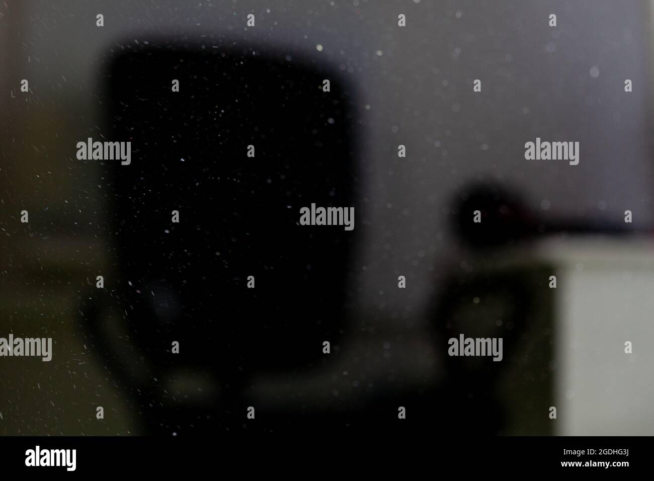 Dust in the room, in the sunlight from the window, in the Stock Photo ...