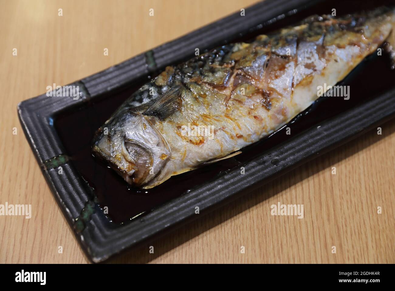 Grill Mackarel fish japanese food Stock Photo - Alamy