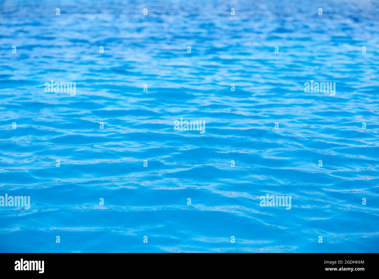 Blue water in swimming pool Stock Photo - Alamy