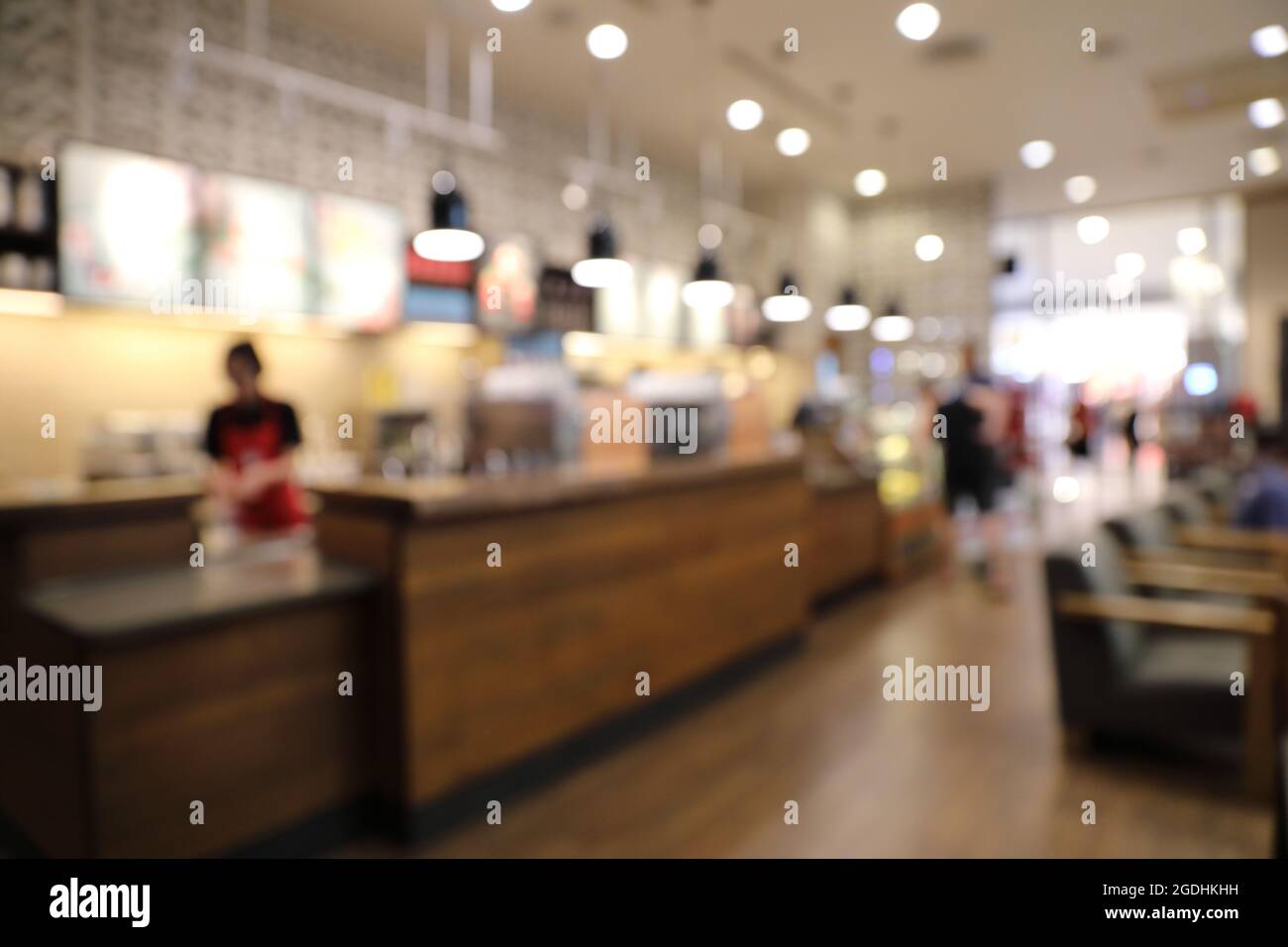 Coffee shop blur background Stock Photo - Alamy