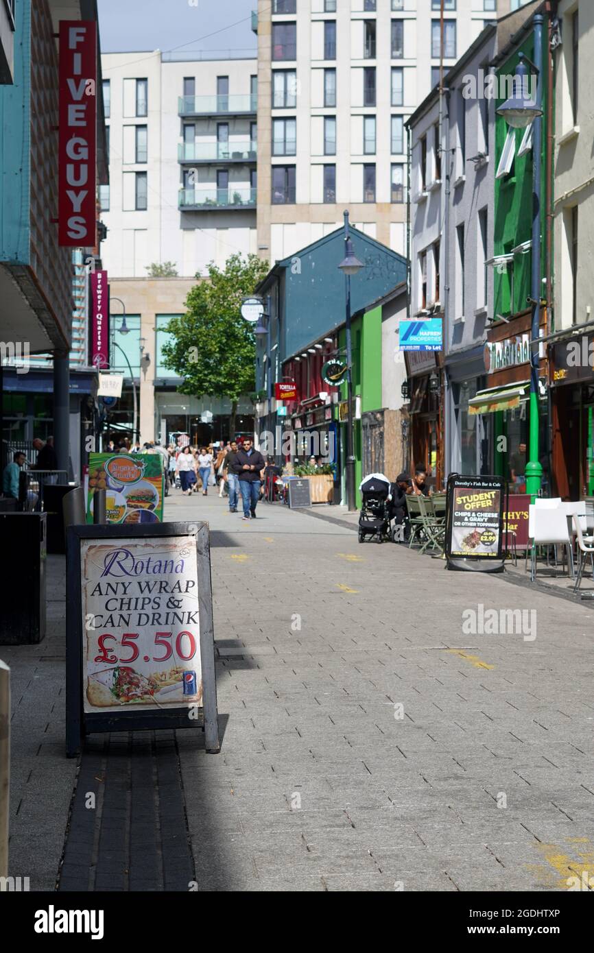 Caroline Street known locally as Chippy Lane is a street full of fast ...