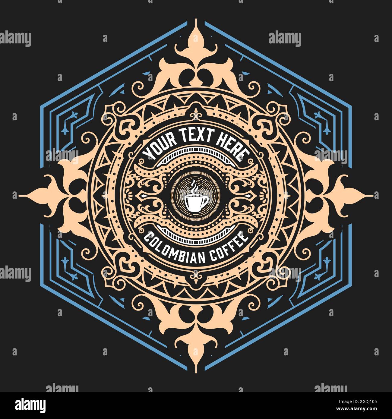 Vector, Coffee Shop label for cafe business Stock Vector Image & Art ...