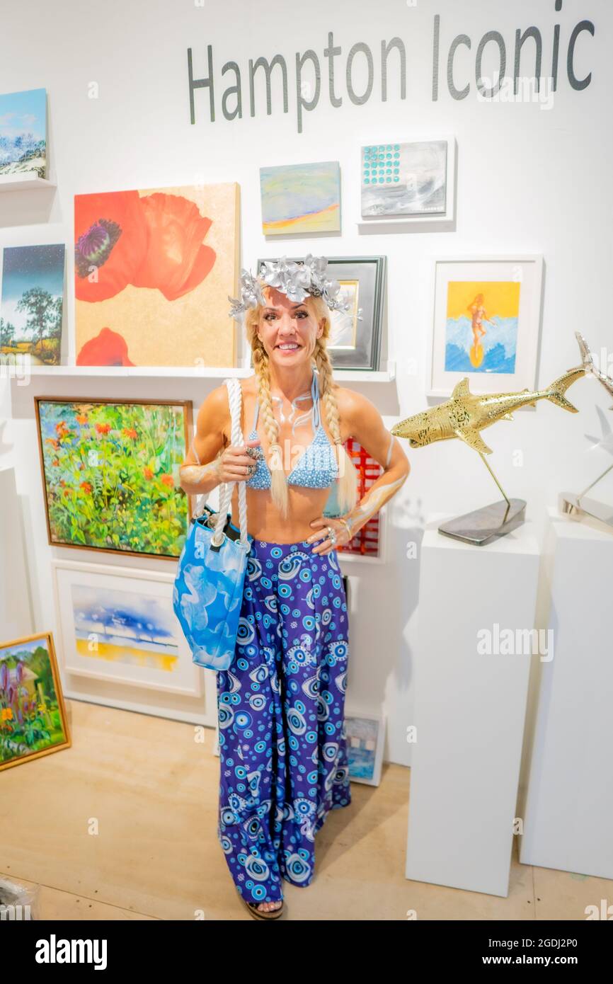 Artist Luciana Pampalone attends Market Art + Design The Hamptons at the Bridgehampton Museum in ...