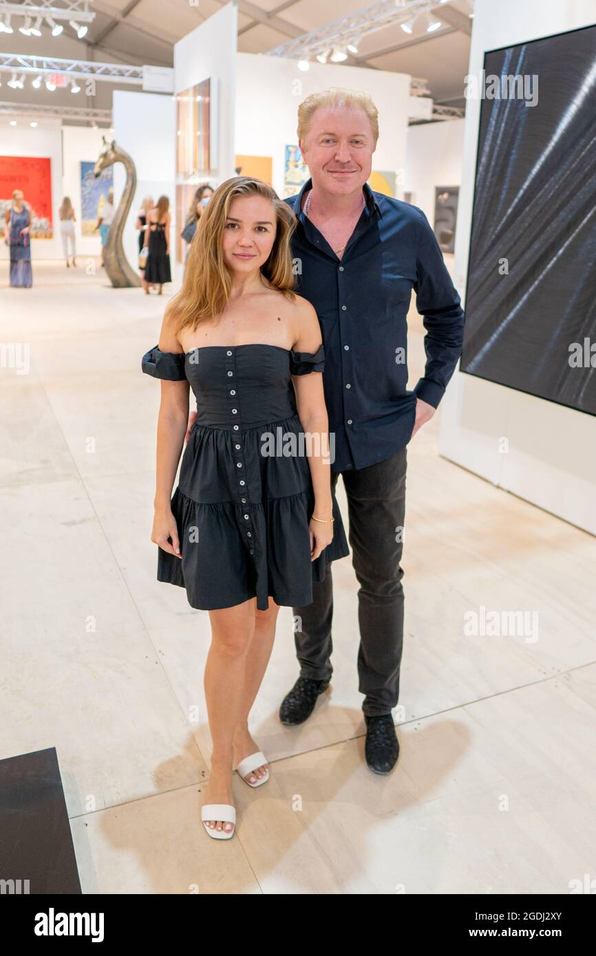 Regina Mukhtarova and Dr. David Shusterman attend Market Art Design The ...