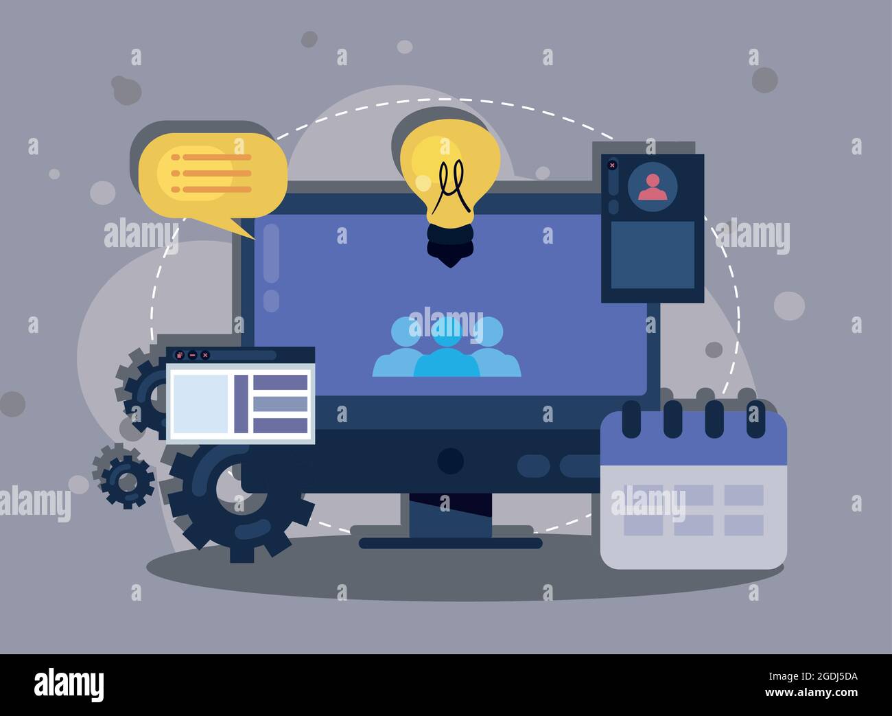 desktop and website design tools Stock Vector Image & Art - Alamy