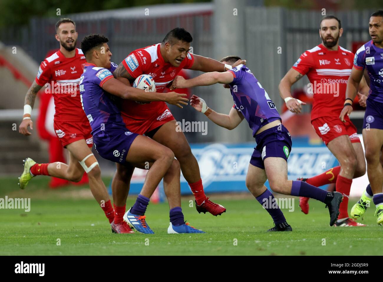 Hull Kr's Albert Vete in action during the Betfred Super League match ...