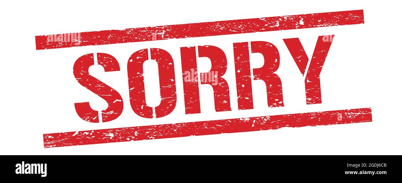 Sorry stamp hi-res stock photography and images - Alamy