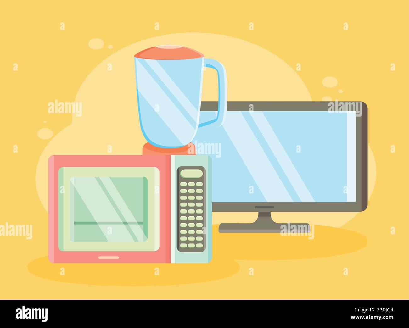 three home appliances electric devices Stock Vector Image & Art - Alamy