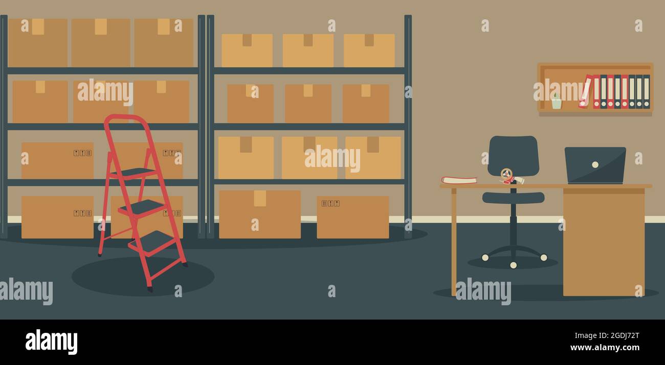 Goods on racks Stock Vector Images - Alamy