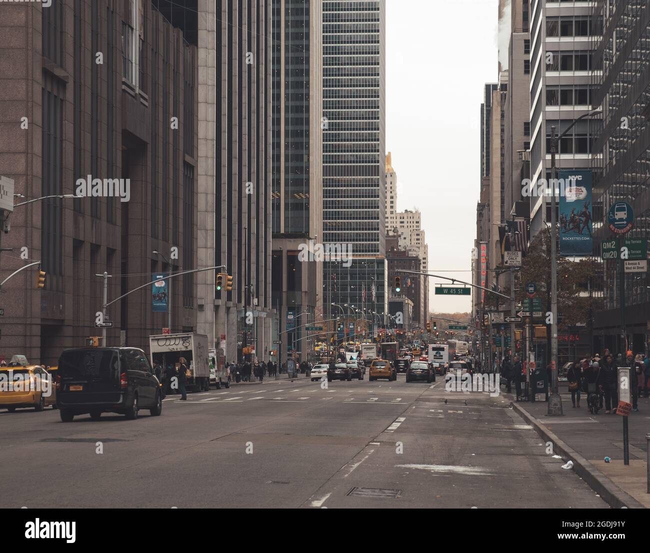 View of streets in New York City Stock Photo - Alamy