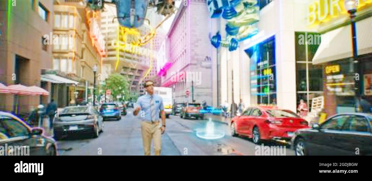 FREE GUY 2021 20th Century Studios film with Ryan Reynolds Stock Photo ...