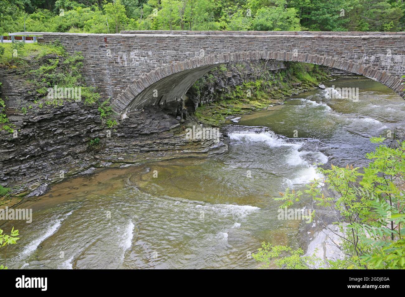 Stream flowing under bridge hi-res stock photography and images - Alamy