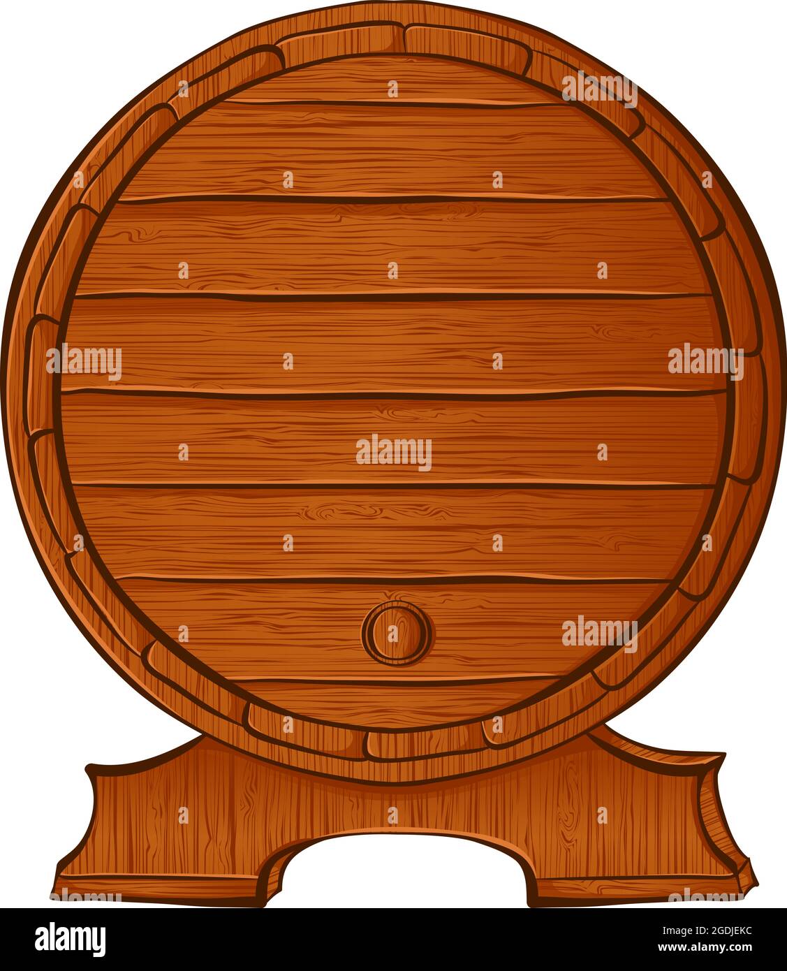 Color Illustration Barrel Front View Stock Vector Image & Art - Alamy