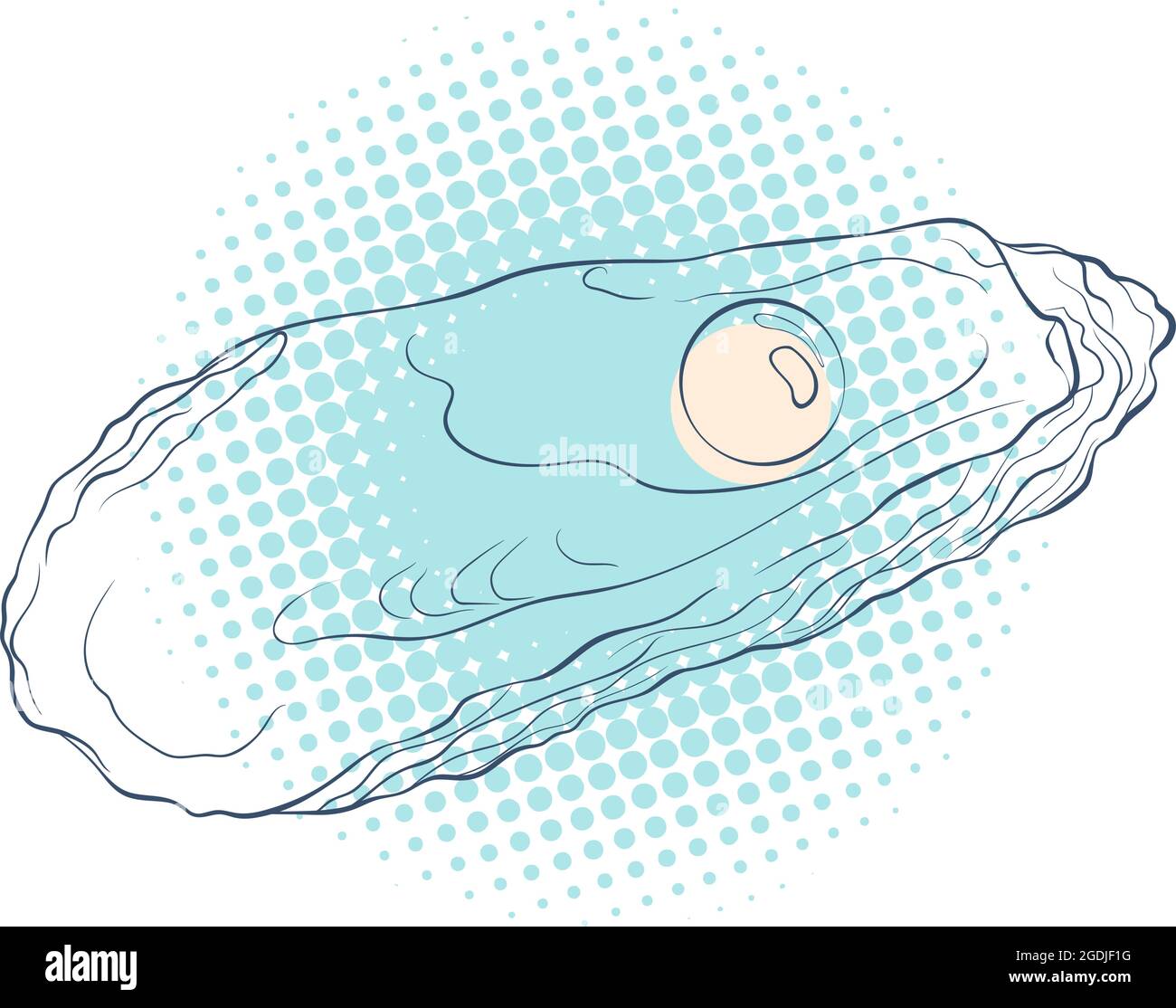 Exotic sea shell pearl Stock Vector Images - Alamy