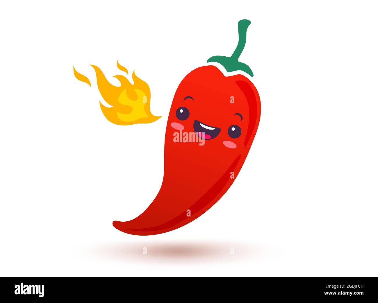 Chilly in plant Stock Vector Images - Alamy