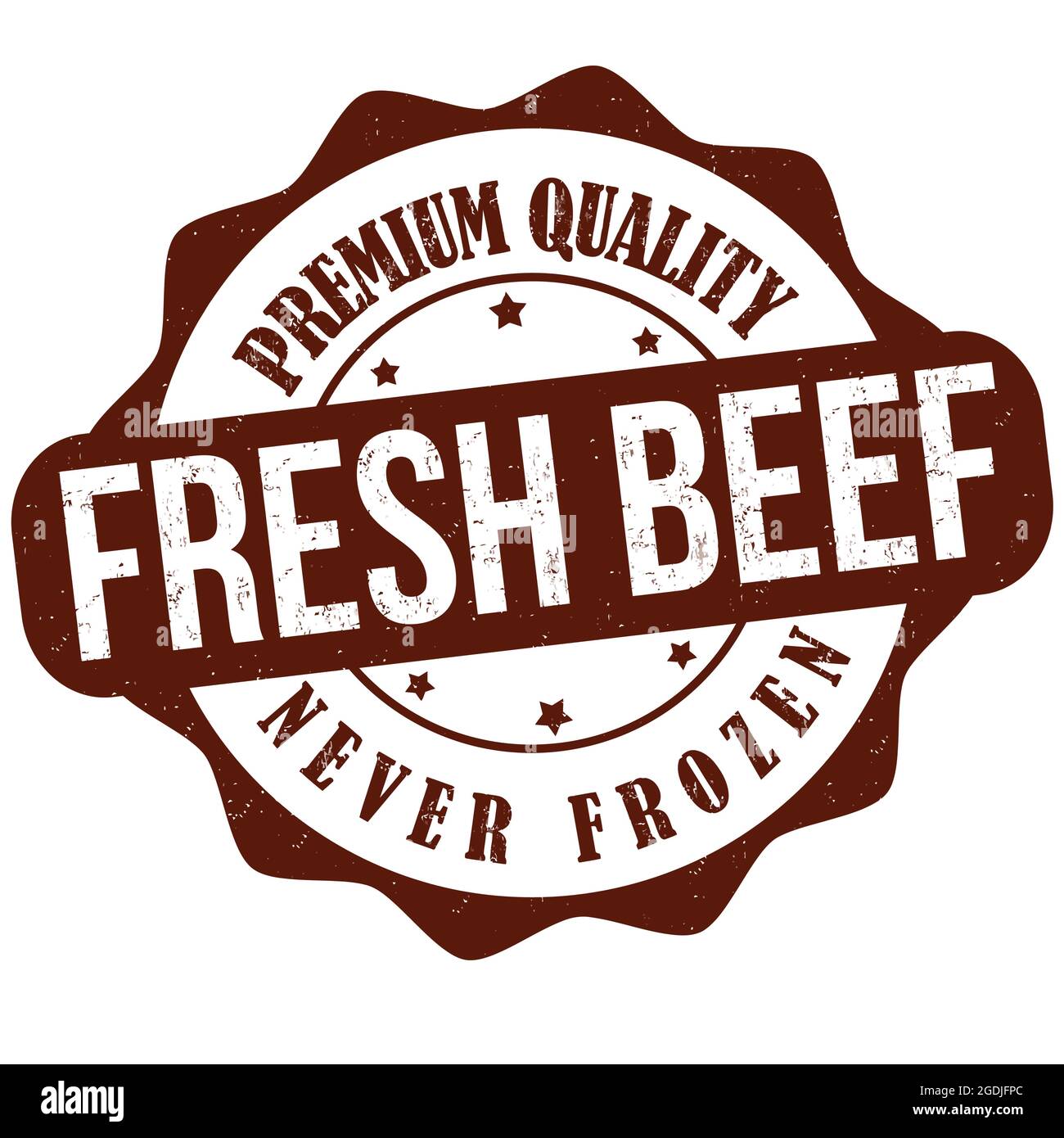 Fresh beef grunge rubber stamp on white background, vector illustration ...