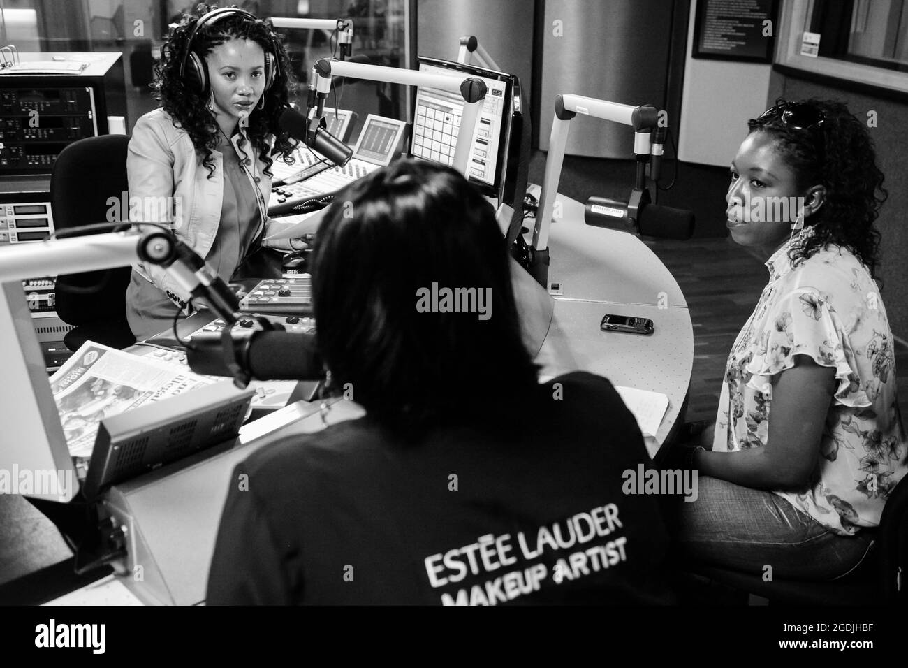 JOHANNESBURG, SOUTH AFRICA - Jan 05, 2021: African female guests being ...