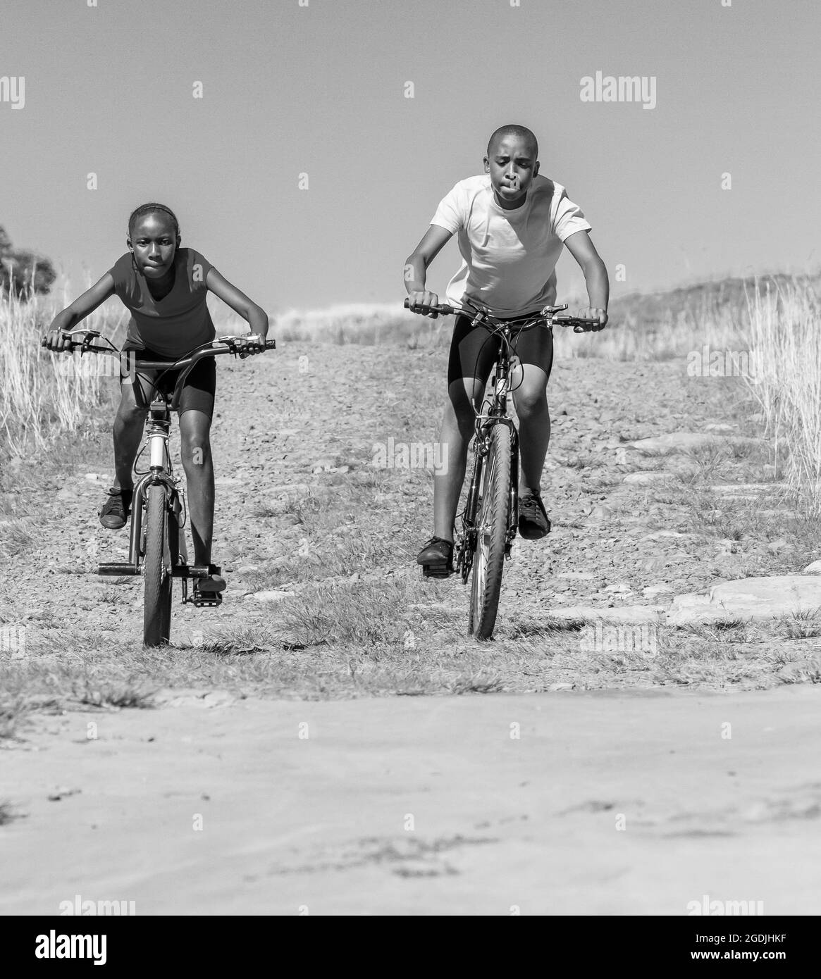 HARRISMI, SOUTH AFRICA - Jan 05, 2021: A view of African children ...