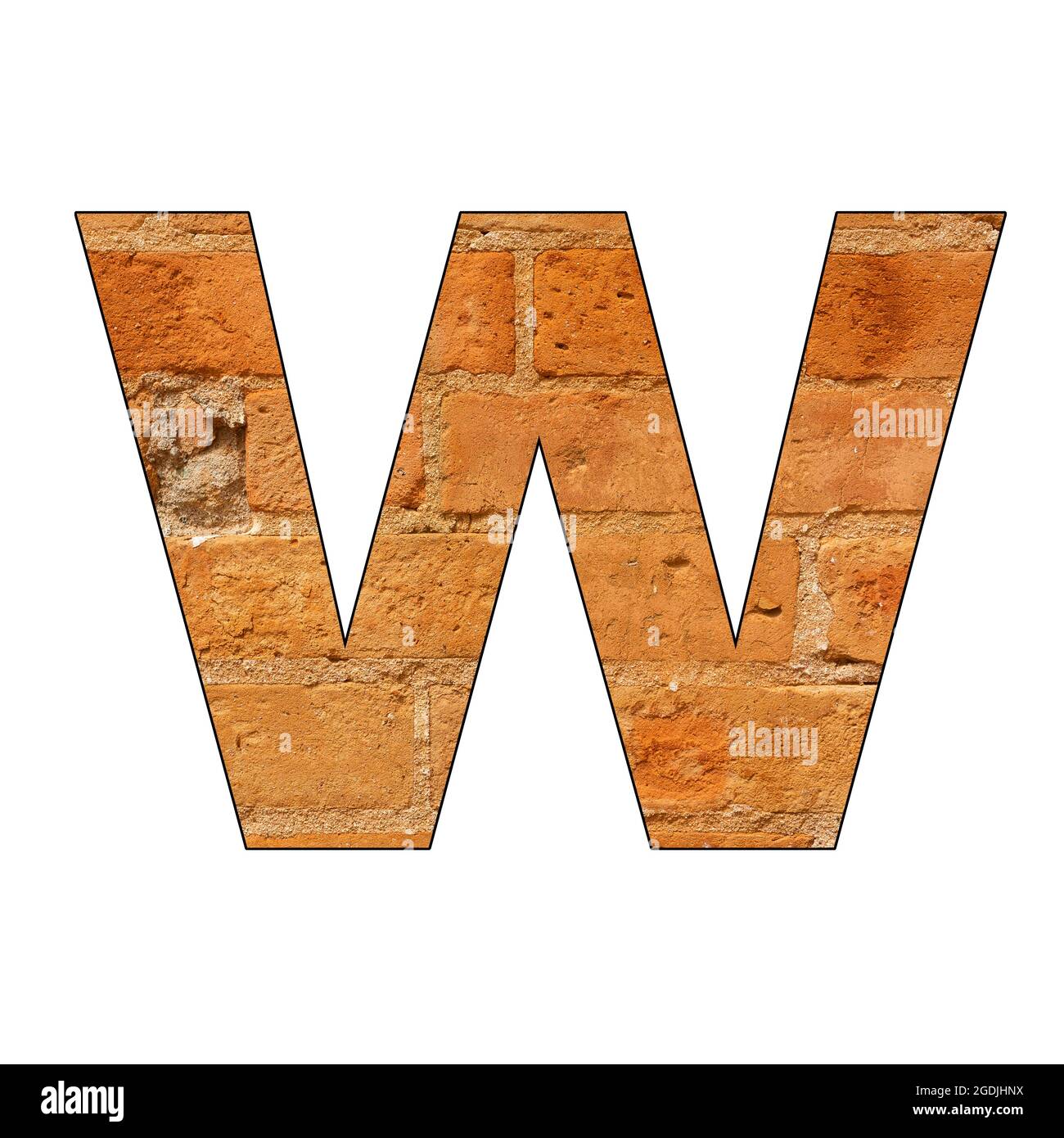 W typography font letter type hi-res stock photography and images - Alamy