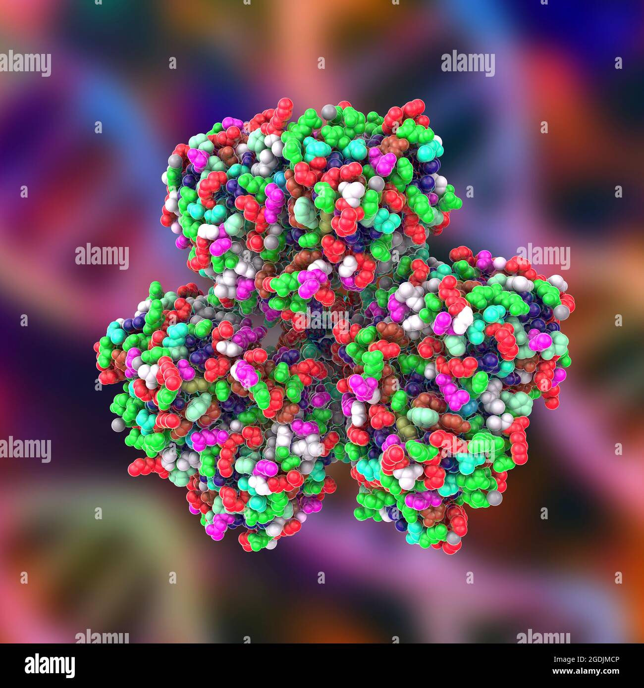 Huntingtin protein, illustration Stock Photo - Alamy