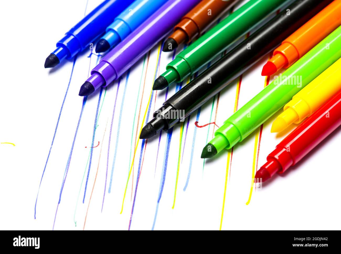 Colouring felt pens hi-res stock photography and images - Alamy