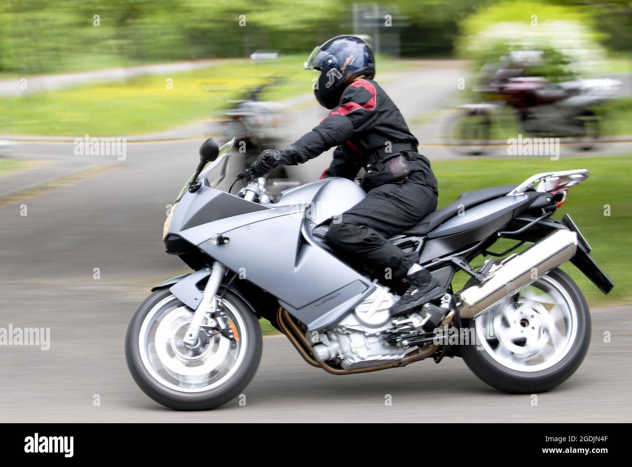 safe driving training for motorcyclist, Germany Stock Photo - Alamy