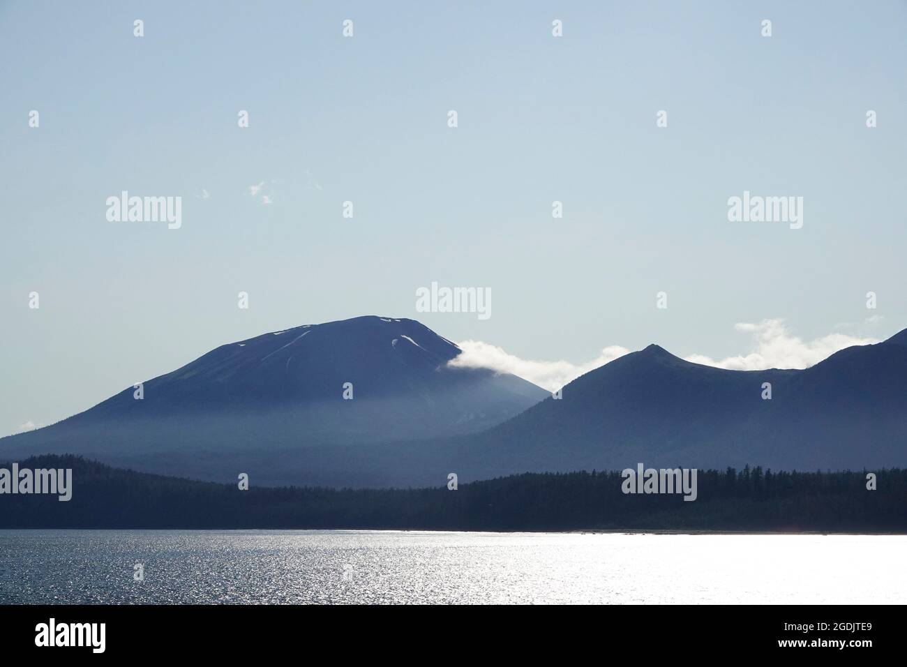 Sitka, Alaska. Mount Edgecumbe, 3200 feet in elevation, is a dormant ...