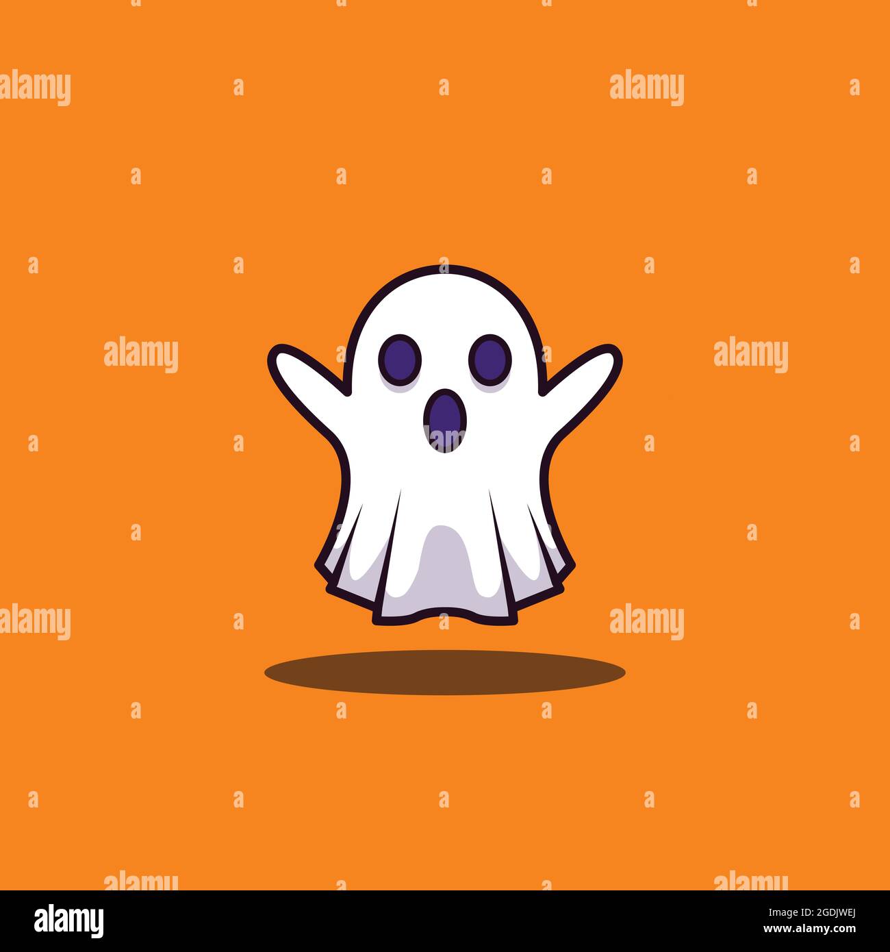 ghost modern style vector image, ghost isolated design Stock Vector ...