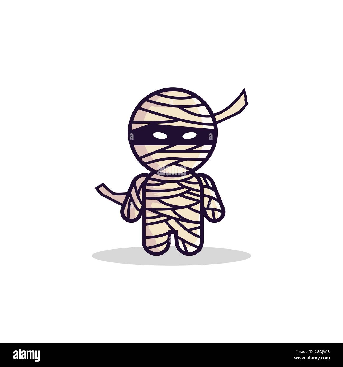 Creepy wrapped face Stock Vector Images - Alamy