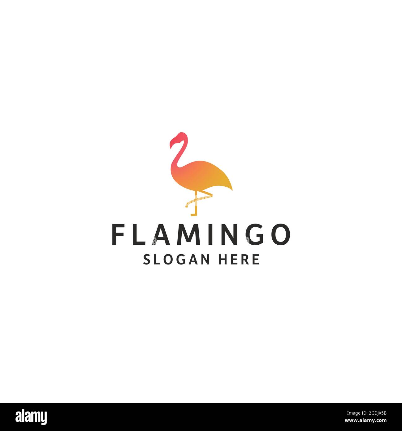 Flamingo logo template Stock Vector Image & Art - Alamy