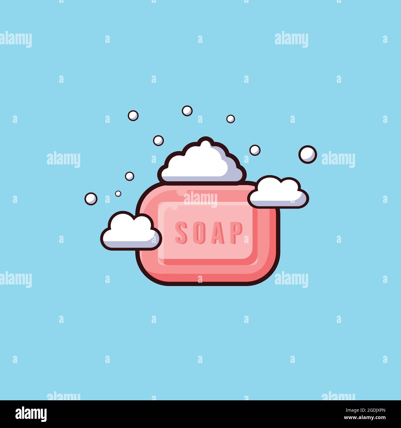 vector illustration bar soap modern style, bar soap isolated design ...