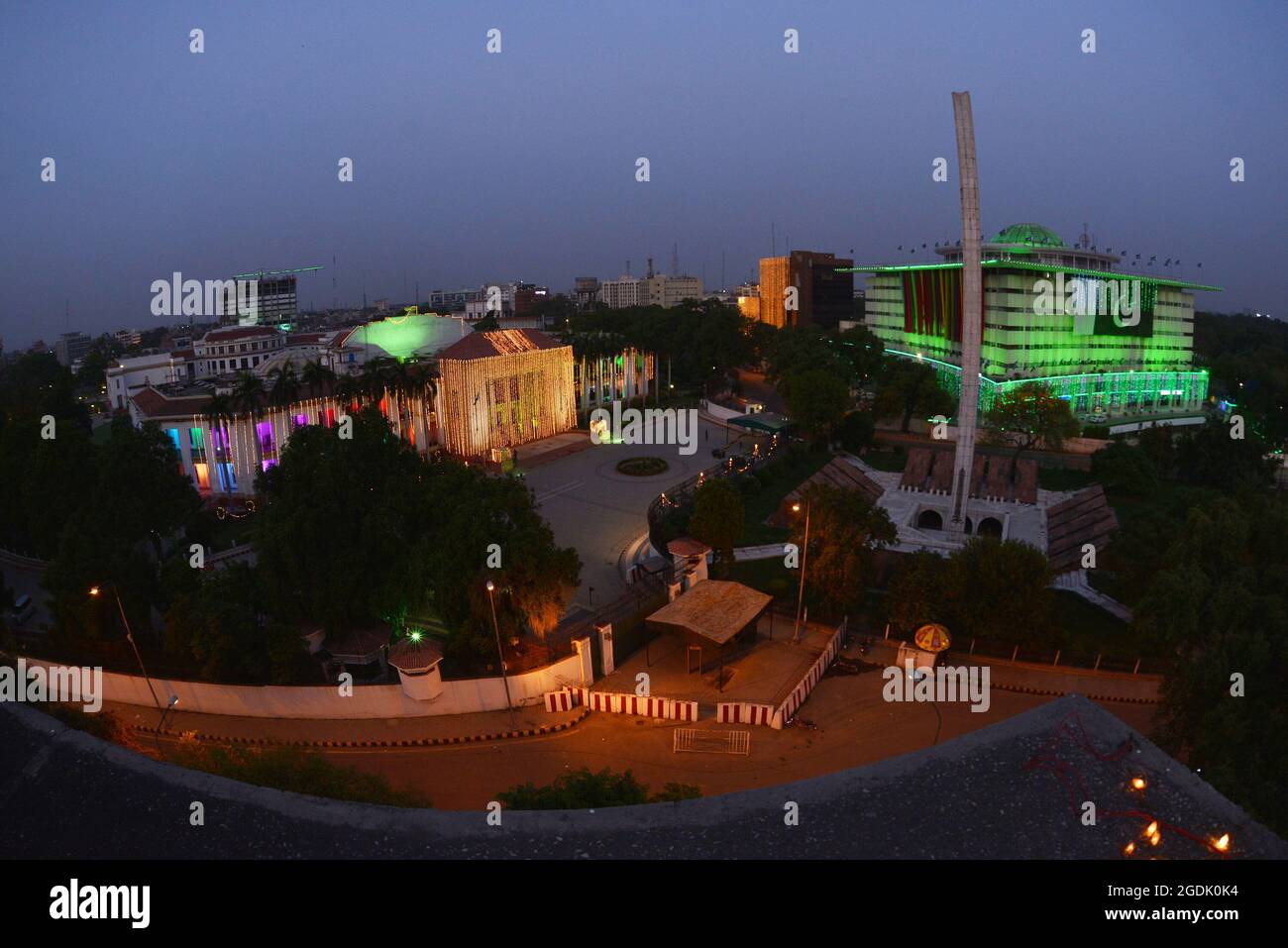 Lahore, Pakistan. 14th Aug, 2021. A stunning view of Punjab assembly ...