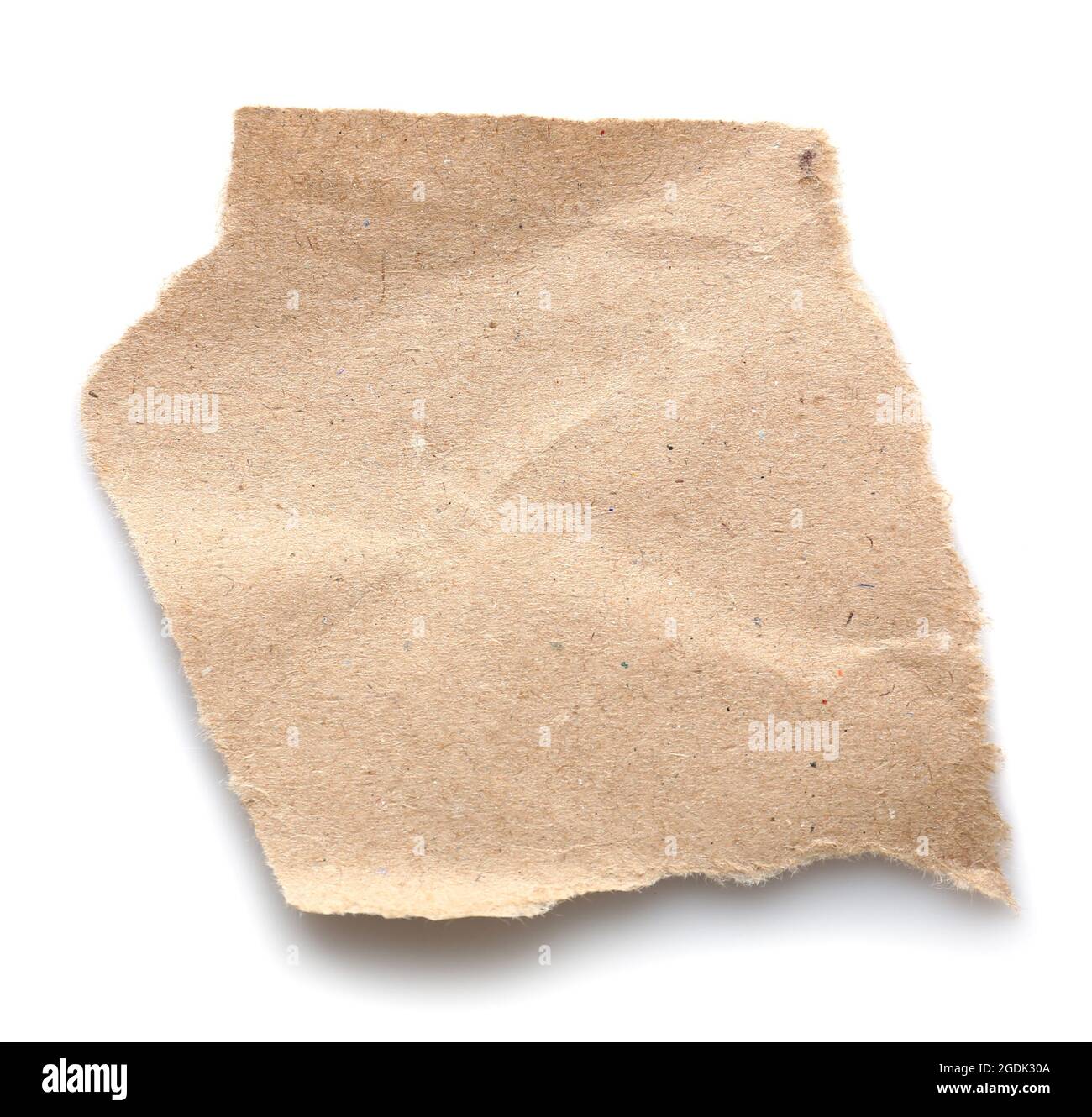 Torn blank paper isolated on white Stock Photo - Alamy