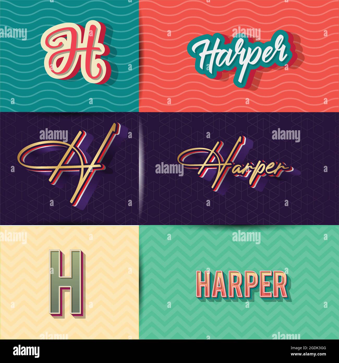 Girl's name word Stock Vector Images - Alamy