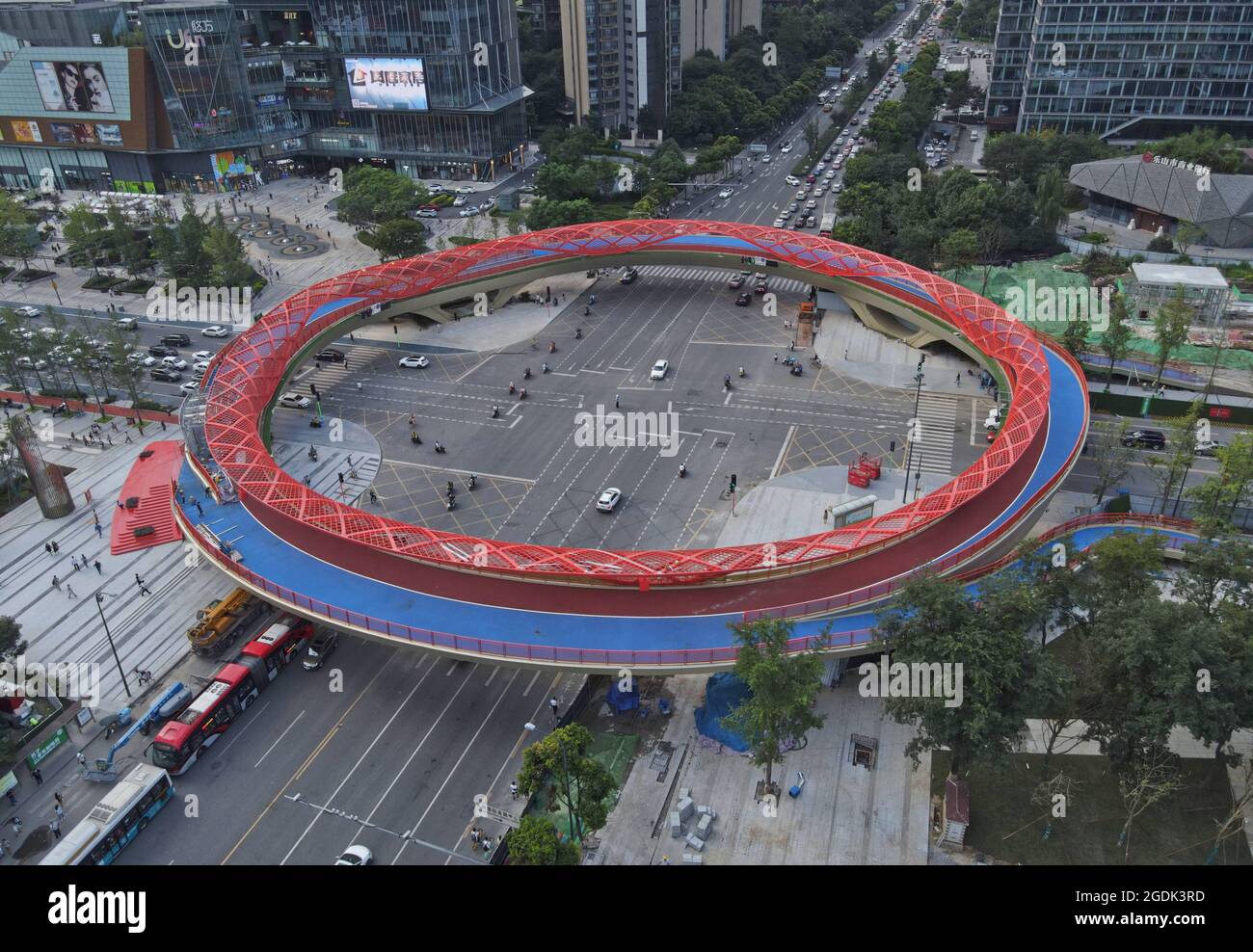 CHENGDU, CHINA - JULY 27, 2021 - Aerial photo taken on July 27, 2021 ...