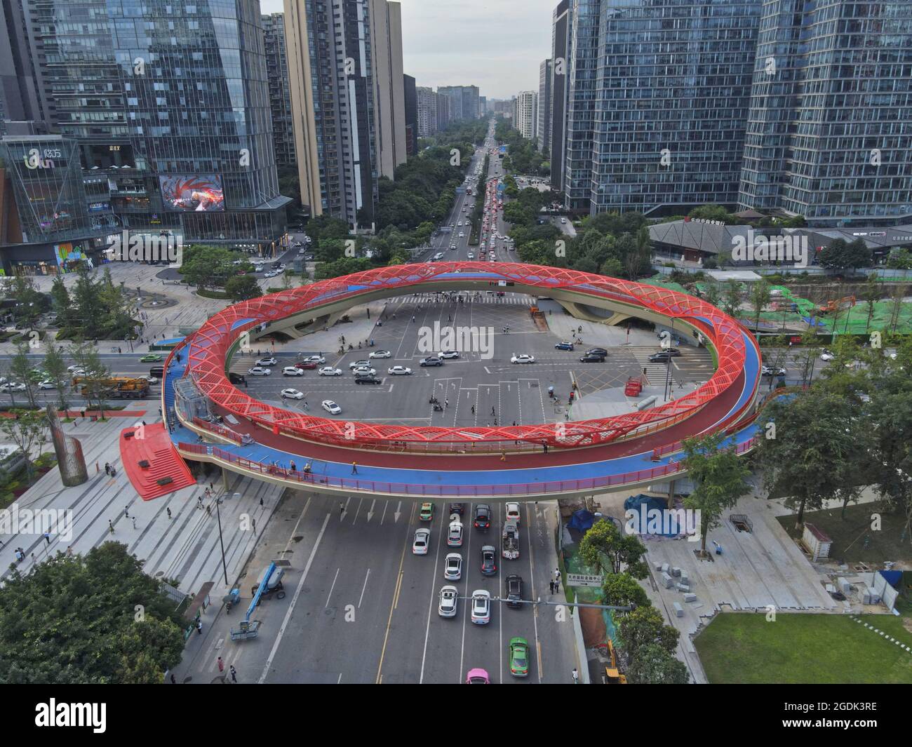 CHENGDU, CHINA - JULY 27, 2021 - Aerial photo taken on July 27, 2021 ...