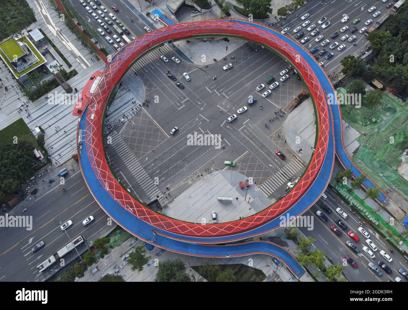 CHENGDU, CHINA - JULY 27, 2021 - Aerial photo taken on July 27, 2021 ...