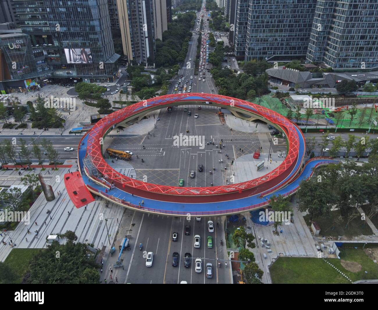 CHENGDU, CHINA - JULY 27, 2021 - Aerial photo taken on July 27, 2021 ...